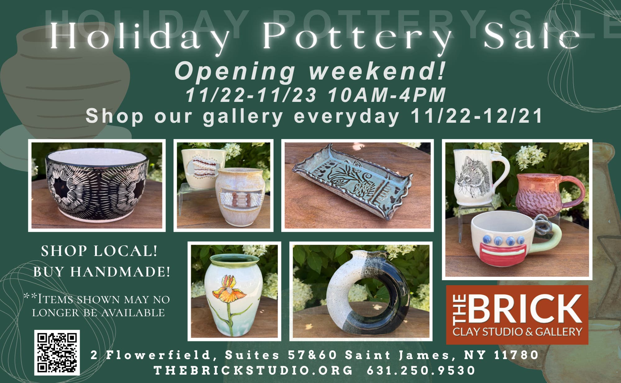 Nov 22 | Holiday Pottery Sale Opening Weekend! | Smithtown, NY Patch