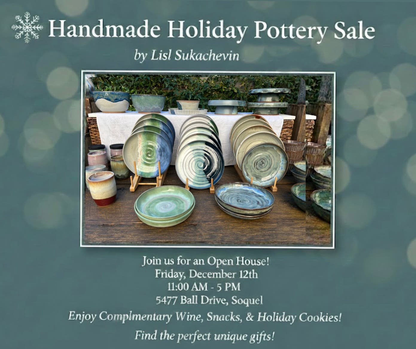 Dec 12 | Handmade Pottery Holiday Sale | Santa Cruz, CA Patch