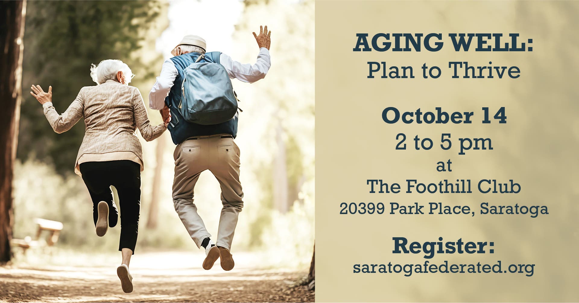 Oct 14 | Aging Well: Plan to Thrive | Saratoga, CA Patch