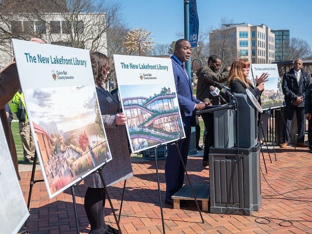 New Lakefront Library Unveiled For Downtown Columbia Area | Ellicott ...