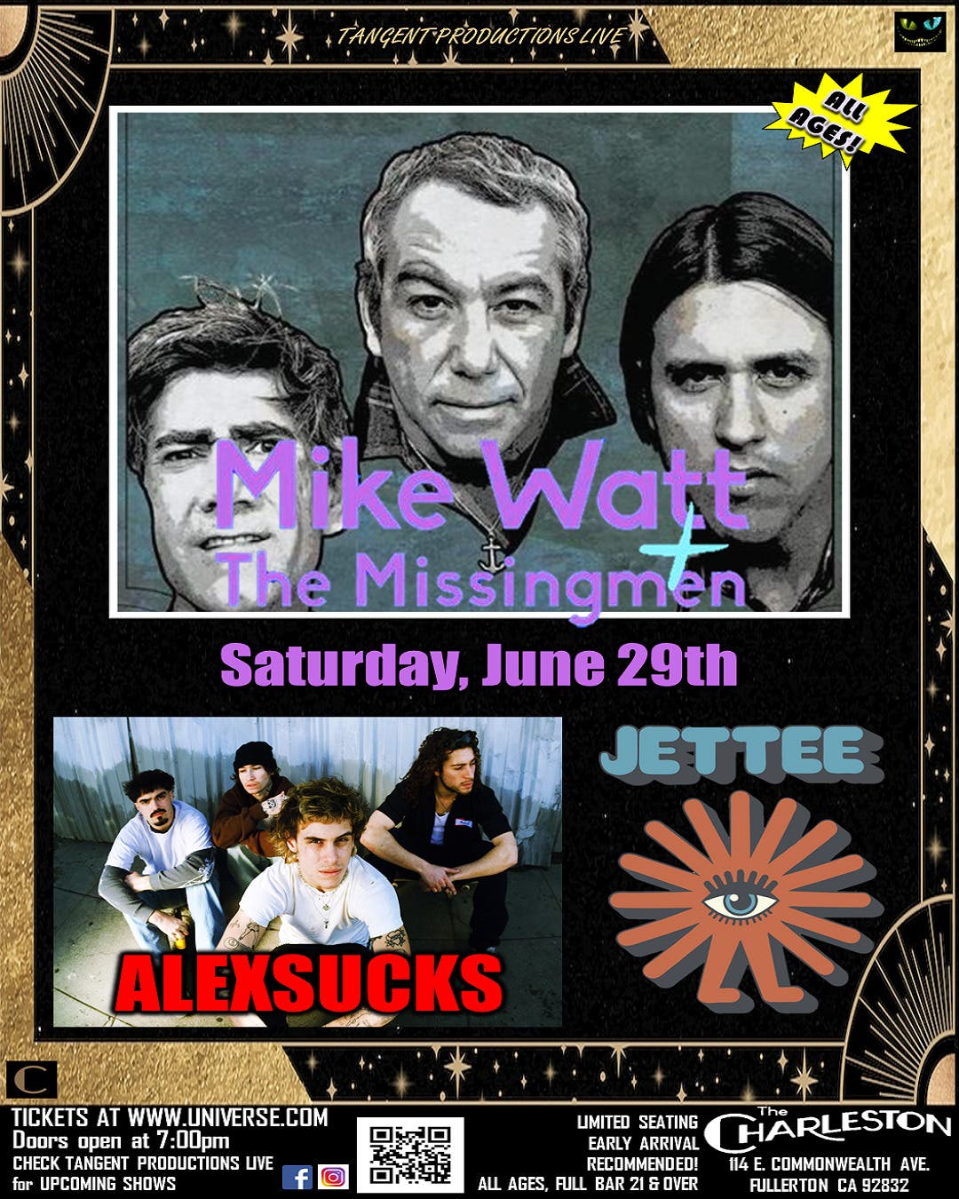 Jun 29 | Tangent Productions Presents Mike Watt & The Missingmen with ...