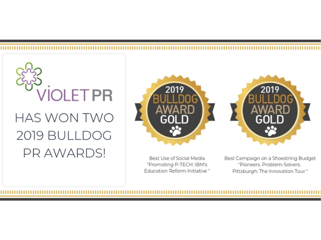 Violet PR Wins Two "Gold" Bulldog Awards For PR Excellence | Montclair ...
