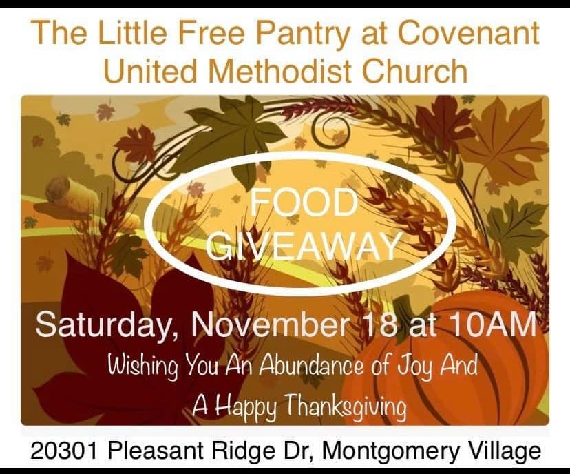 Nov 18 | Drive-thru Food Distribution | Montgomery Village, MD Patch