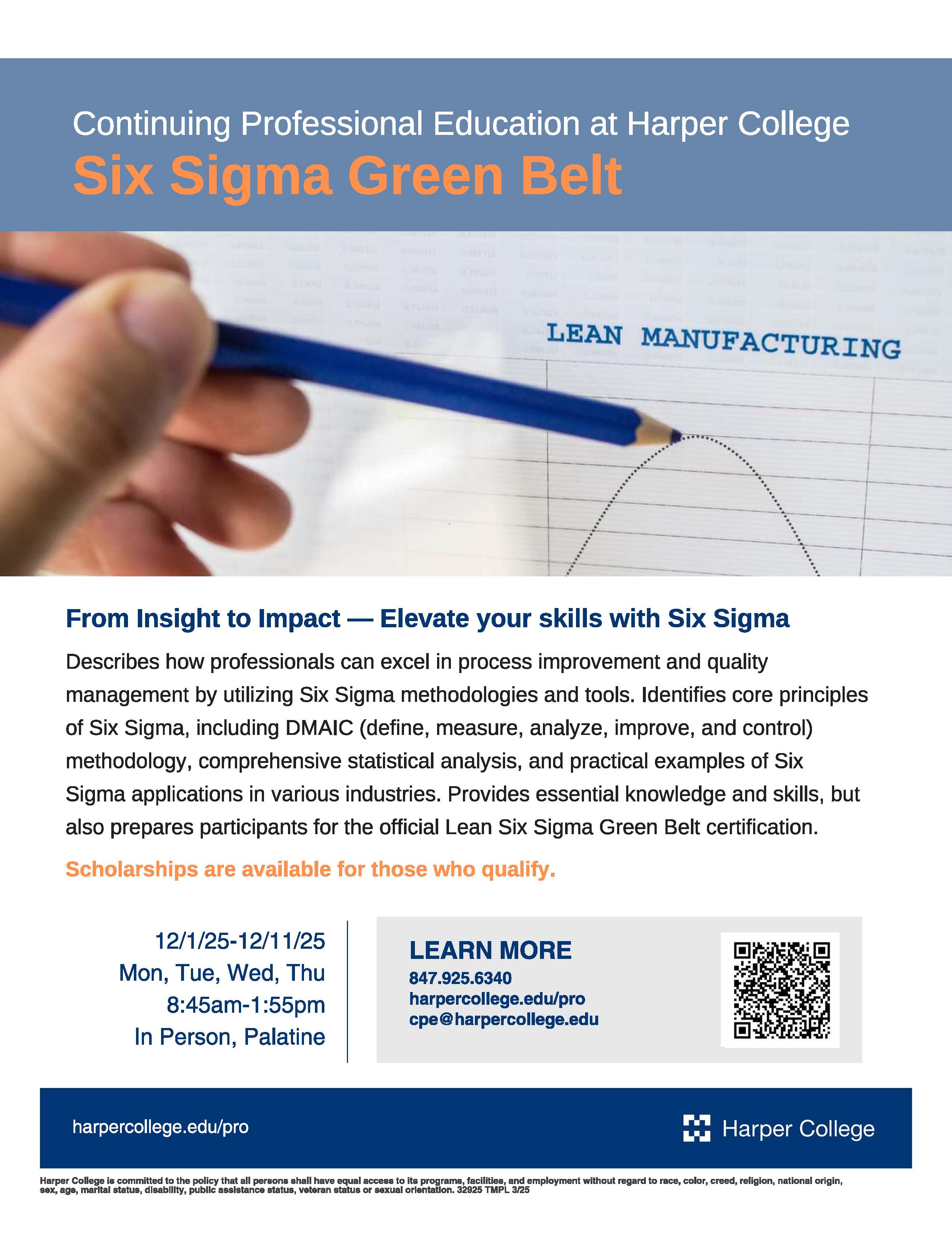 Dec 1 | Six Sigma Green Belt Course Kickoff - 8 Days to Digital Badge ...