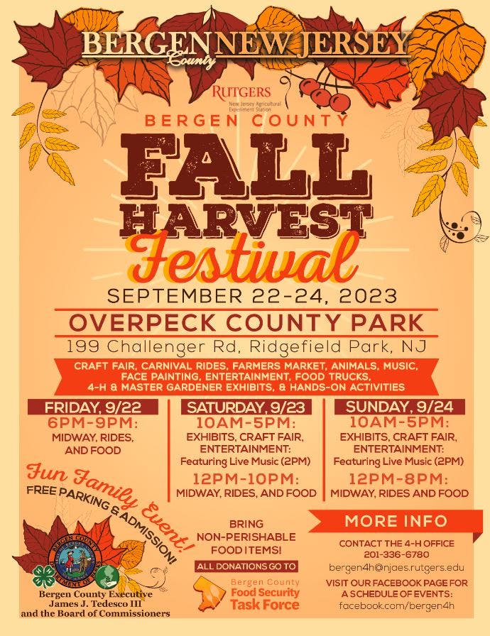 Sep 23 Bergen County Fall Harvest Festival Paramus NJ Patch