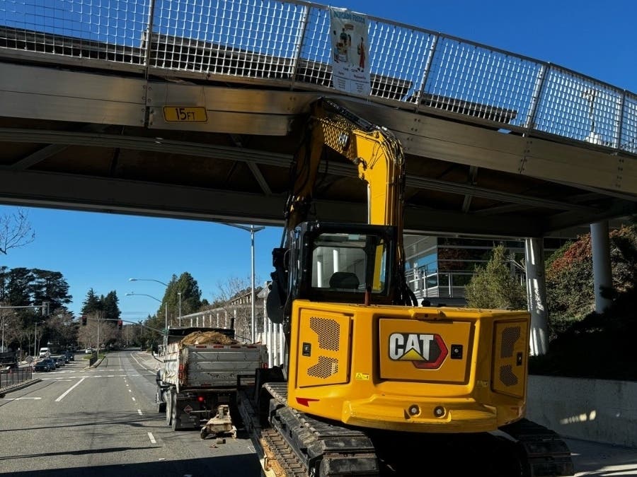 Excavator Crashes Into Bridge In Santa Cruz County | Santa Cruz, CA Patch