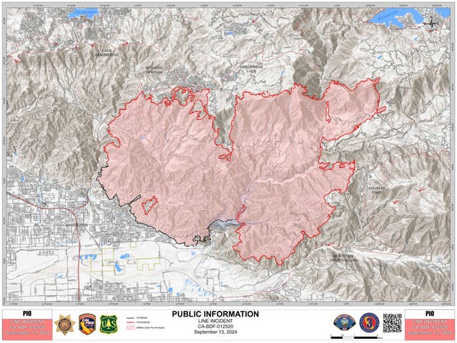 Fire Crews Gain Ground As Line Fire Passes 38K Acres | Banning, CA Patch