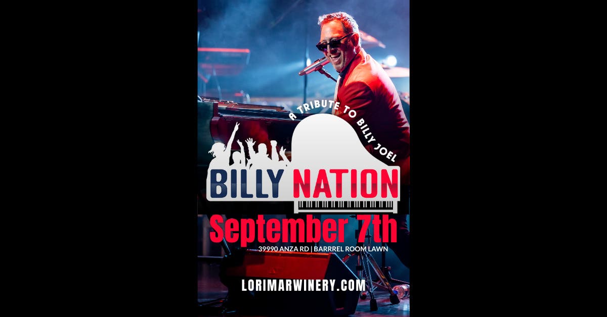 Sep 7 | Billy Joel Tribute Night "Billy Nation" at Lorimar Winery ...