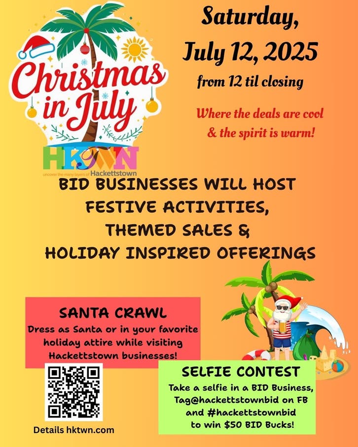 Jul 12 | Christmas in July | Hackettstown, NJ Patch