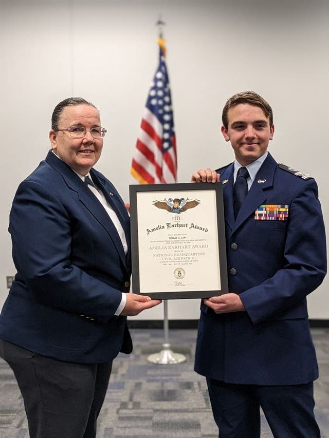 Korean War Veteran Presents Award To Burke Civil Air Patrol Cadet ...