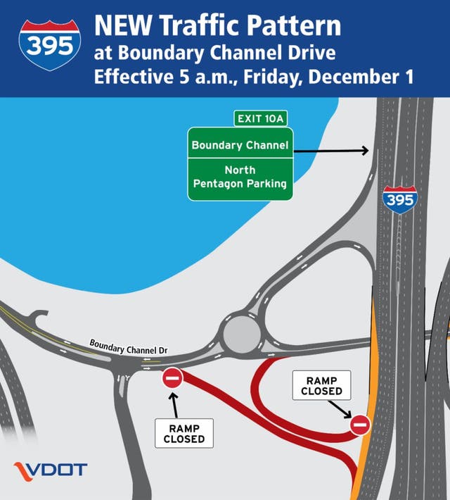 VDOT Expects Fewer Crashes After I-395 Ramp Closure In Arlington ...