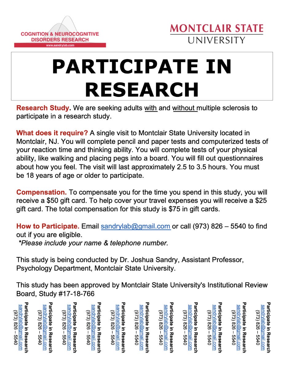 Research Study Opportunity - Secaucus, NJ Patch