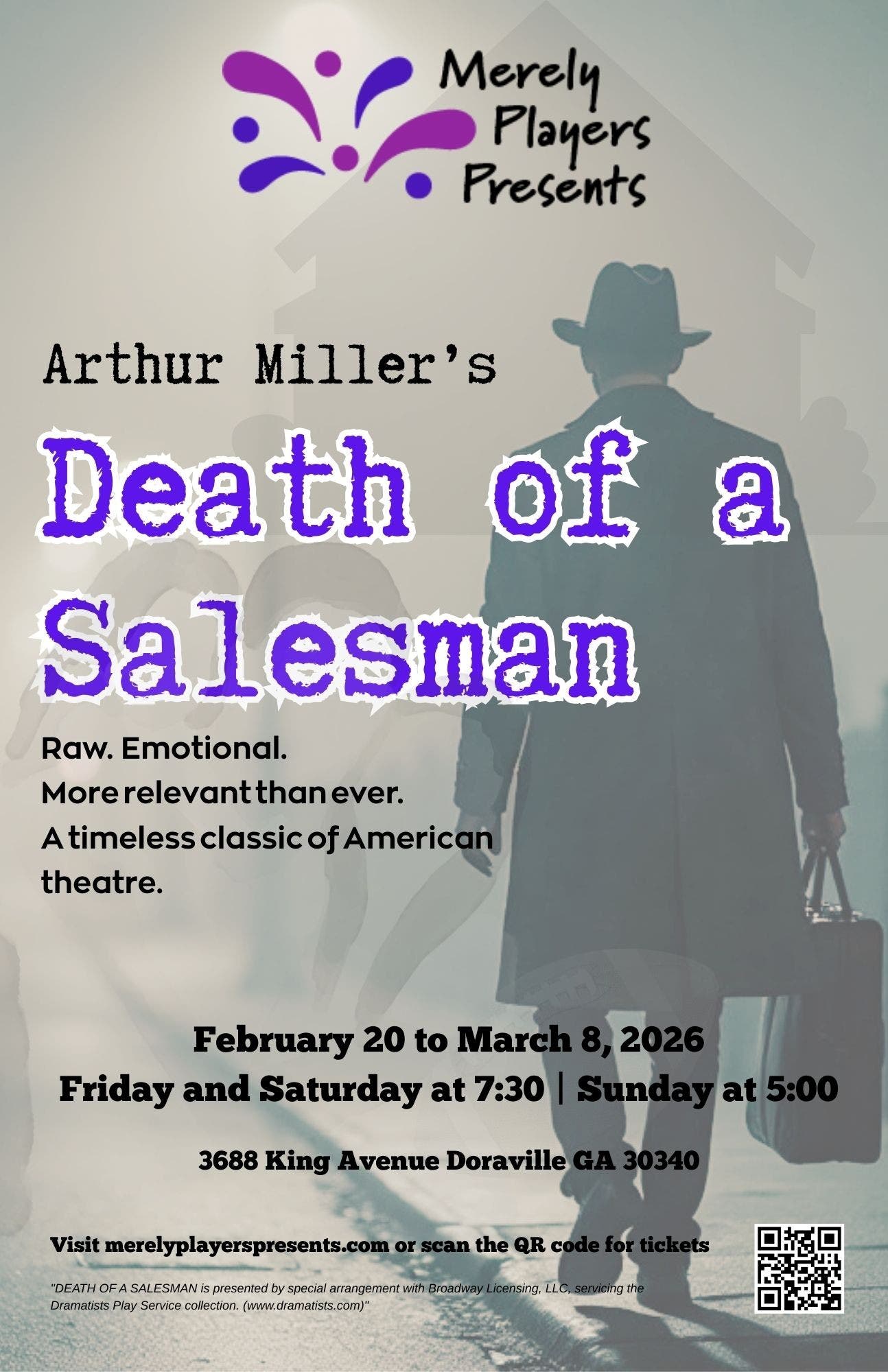 Mar 7 | Death of a Salesman - On Stage February 20 - March 8 | Tucker ...