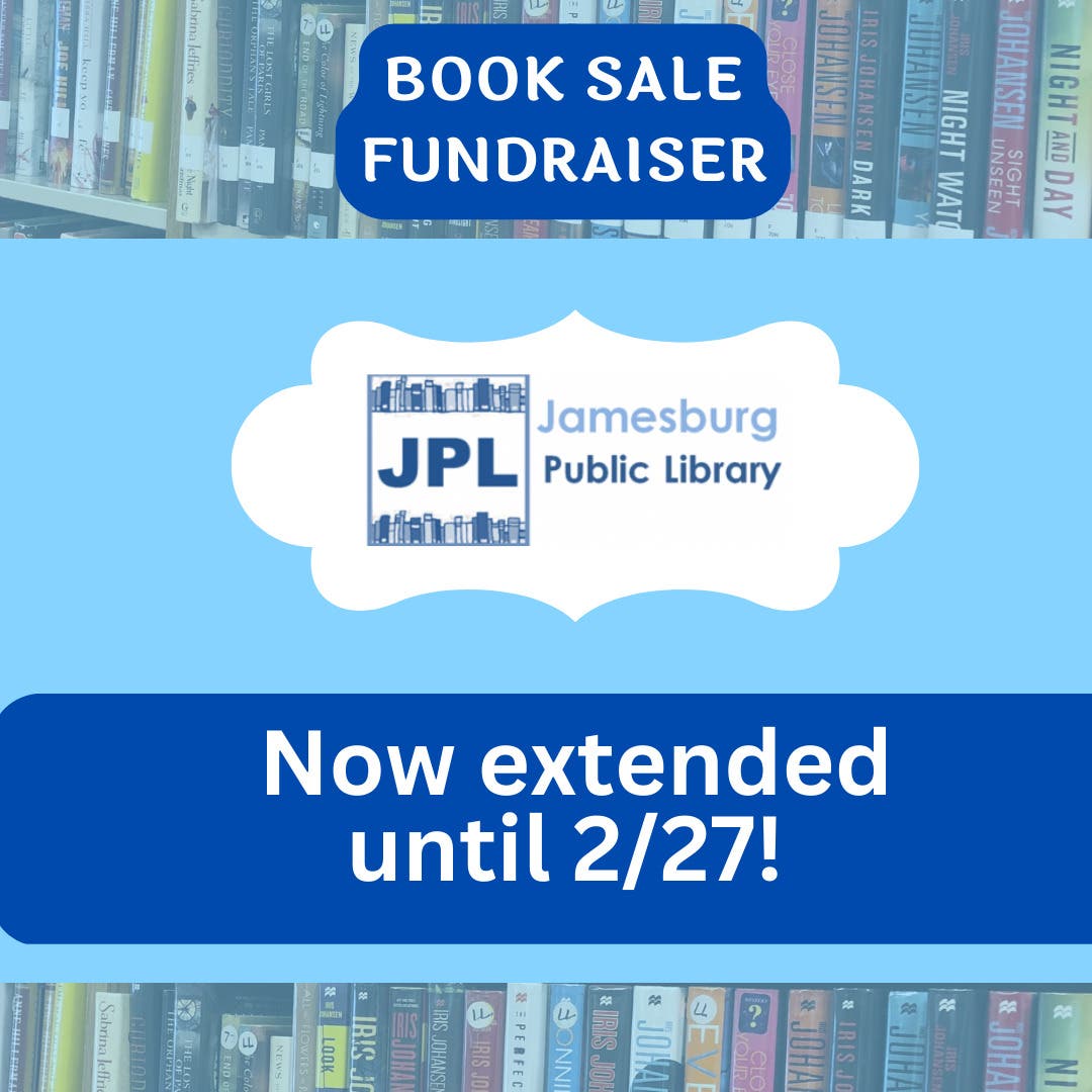 Feb 27 | Jamesburg Library Fundraiser! Now Extended from 2/6/23 - 2/27 ...