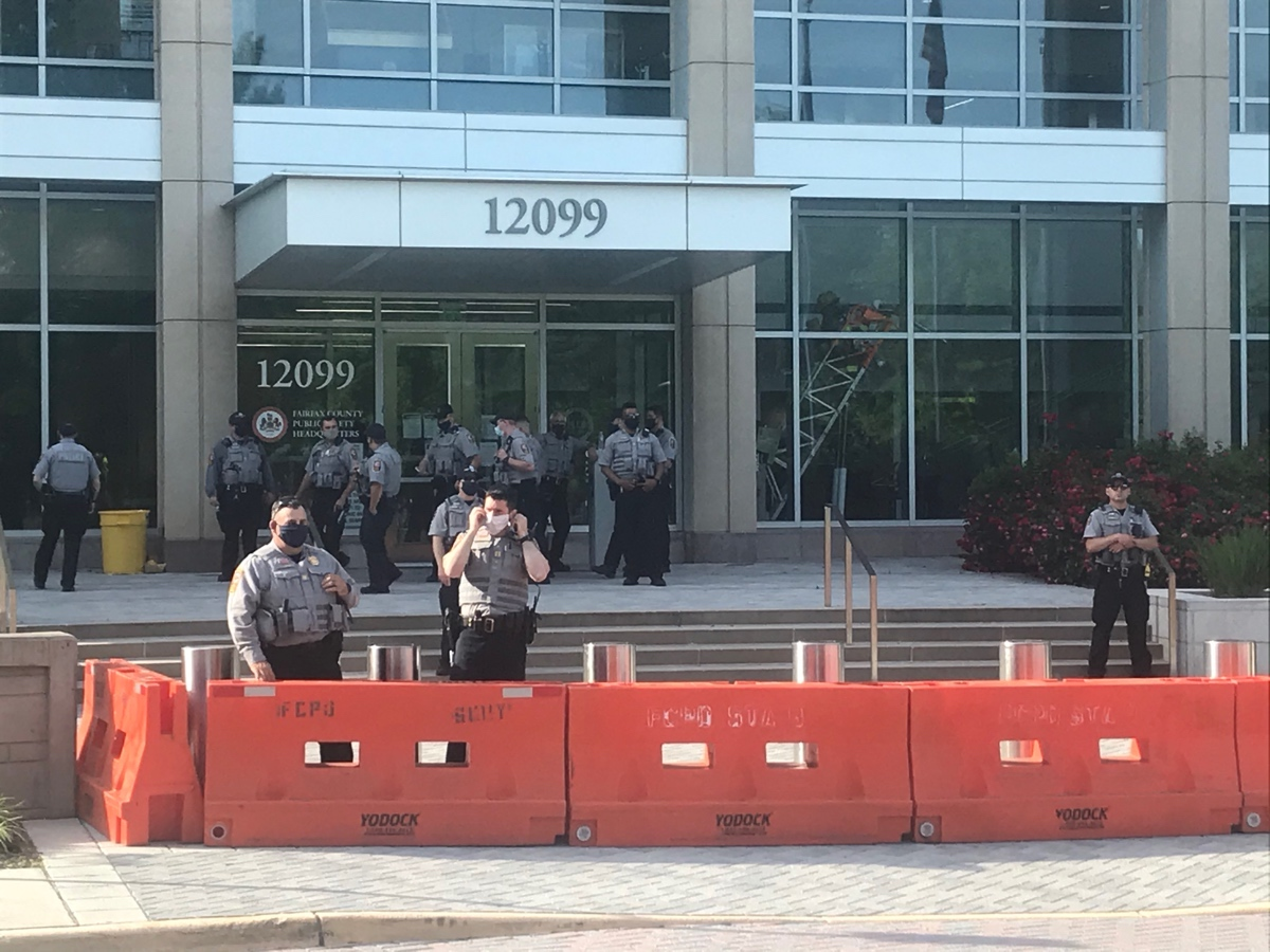 Hundreds Gather Outside Fairfax Police HQ For Peaceful Protest | Reston ...