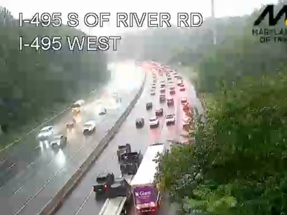 American Legion Bridge Crash Causing I-495 Delays: Traffic In MD, DC ...
