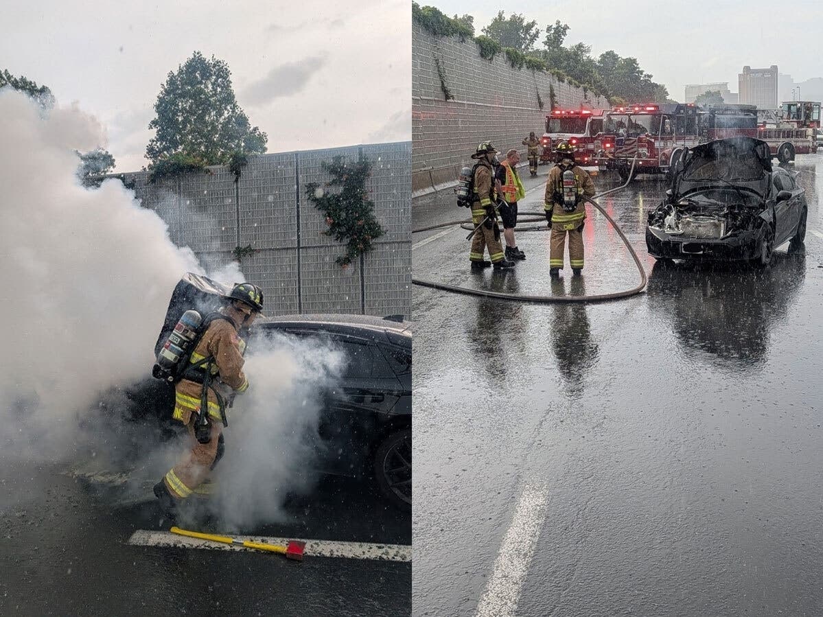 1 Hospitalized After Vehicle Fire, 2-Vehicle Crash On I-495 In Fairfax ...