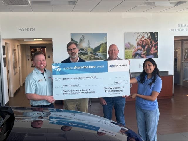 Sheehy Subaru Of Fredericksburg Donates $15K To Conservation Group ...