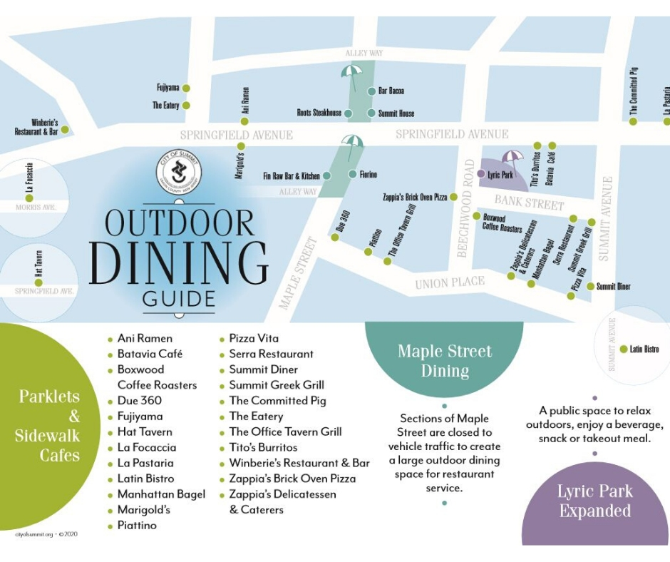 Summit Releases Map Of Restaurants Offering Outdoor Dining | Summit, NJ ...