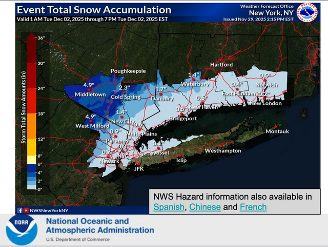 Snow And Rain In Jersey City Forecast This Week | Jersey City, NJ Patch