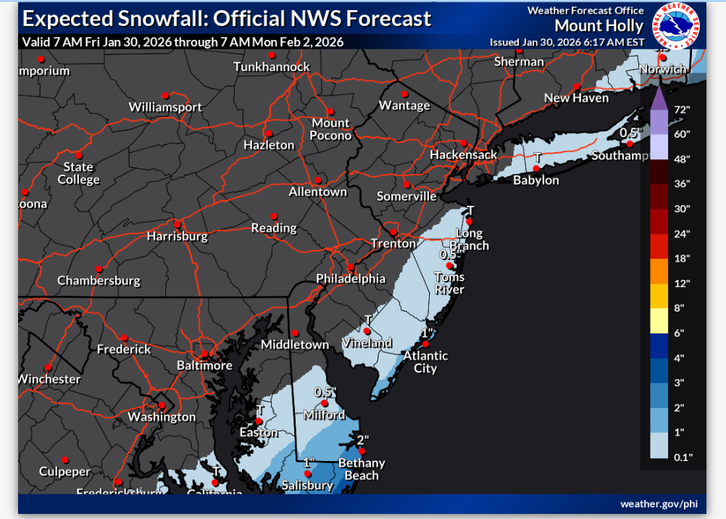 Will Bomb Cyclone Bring Snow To Bergen County NJ? See New Map, Forecast ...