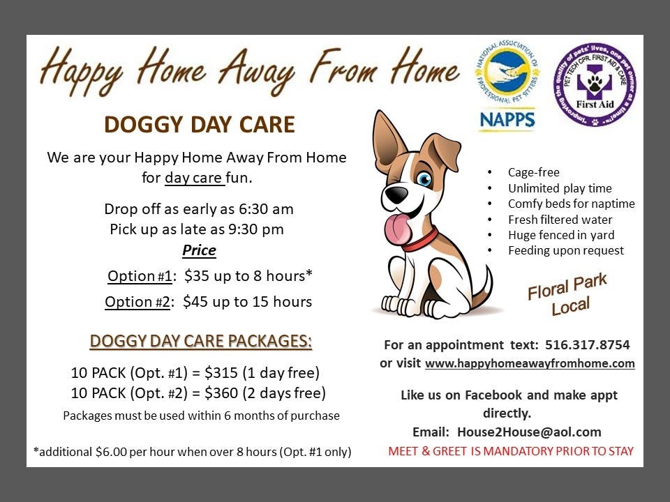 DOGGY DAY CARE 10 Pack Promo Available Garden City NY Patch DOGGY DAY CARE 10 Pack Promo Available Garden City NY Patch