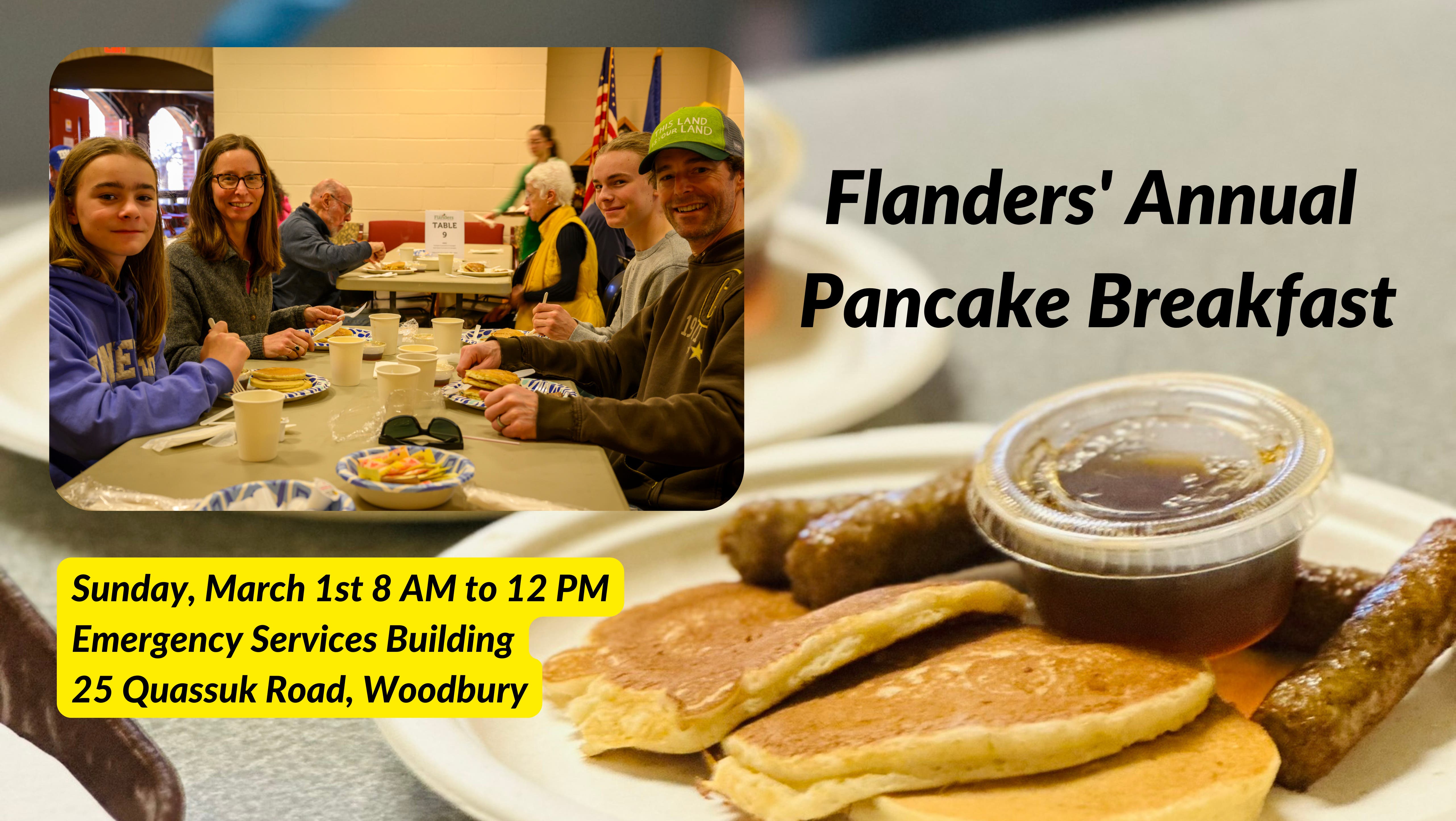 Mar 2 | Flanders' Annual Pancake Breakfast | Woodbury, CT Patch