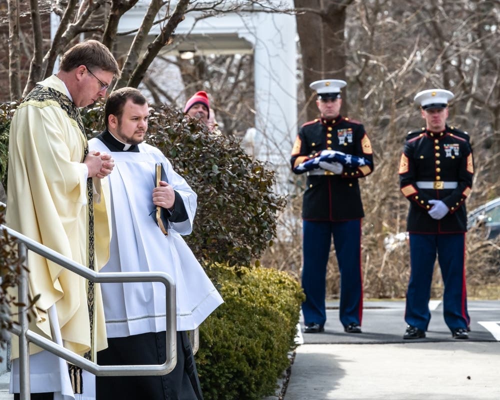 U.S. Marine Corps Capt. Jack Casey Honored At Funeral Service In Rye ...
