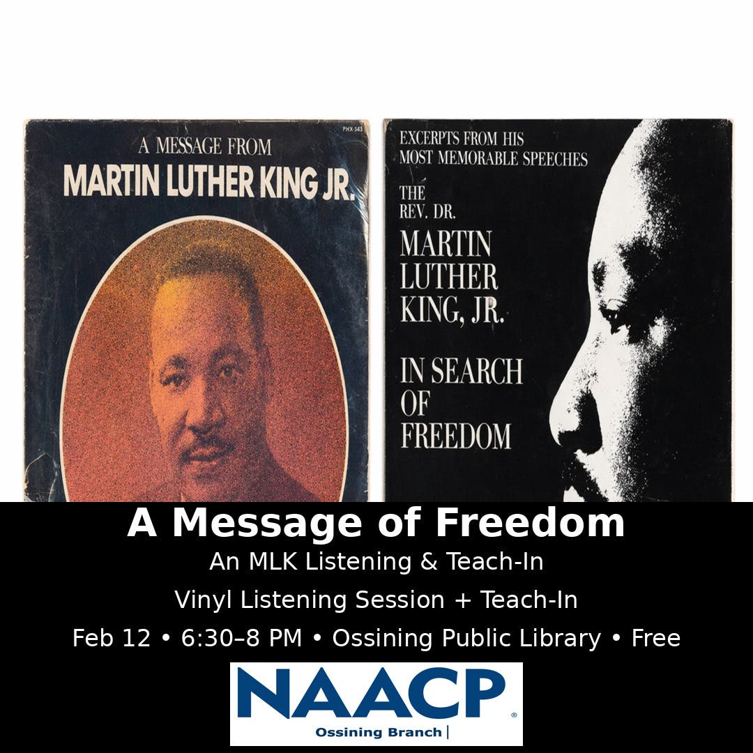 Feb 12 | Martin Luther King Listening Session and Teach-In | Tarrytown ...