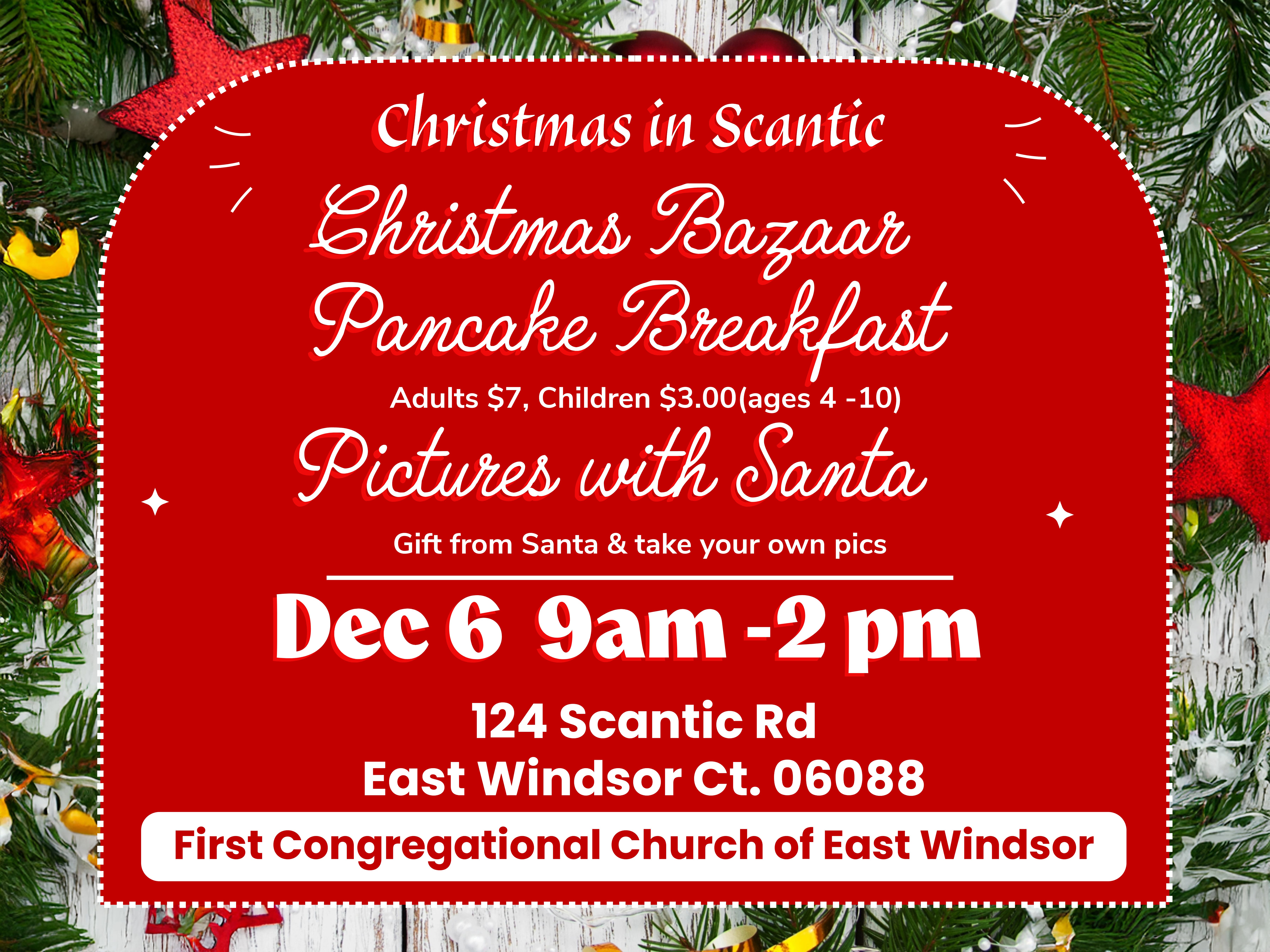 Dec 6 | Christmas in Scantic/Bazaar/Pancake Breakfast/Santa | Windsor ...