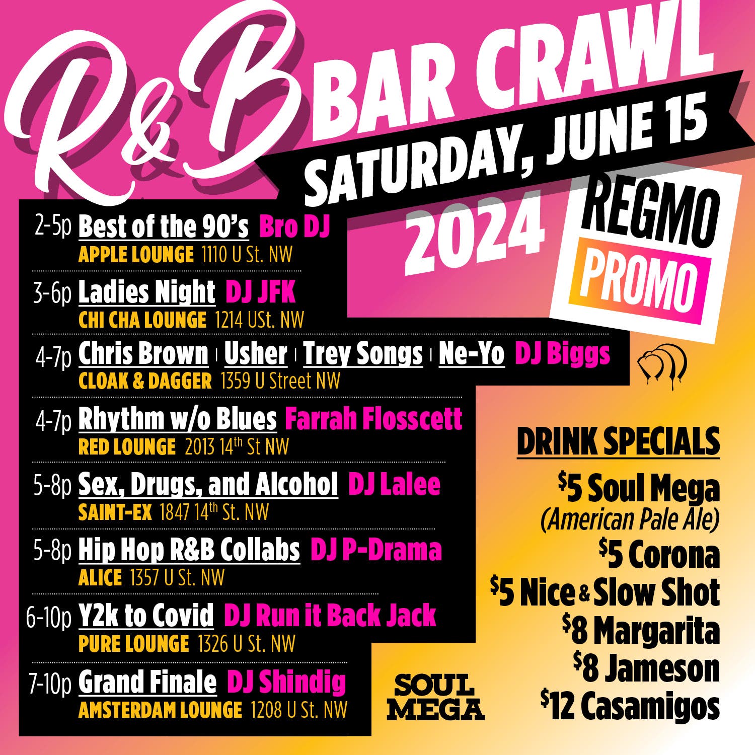 Jun 15 | The R&B Bar Crawl Juneteenth Weekend | Washington DC, DC Patch