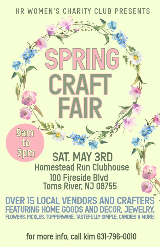 May 3 | Spring Craft Fair | Toms River, NJ Patch