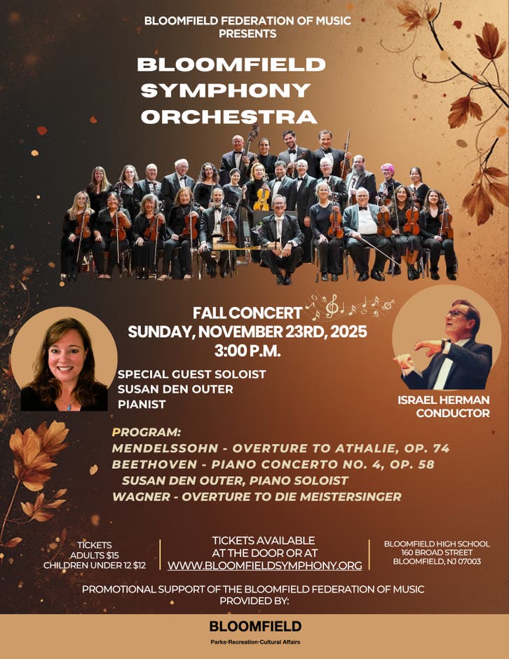 Nov 23 | Bloomfield Symphony Orchestra Fall Concert | Bloomfield, NJ Patch