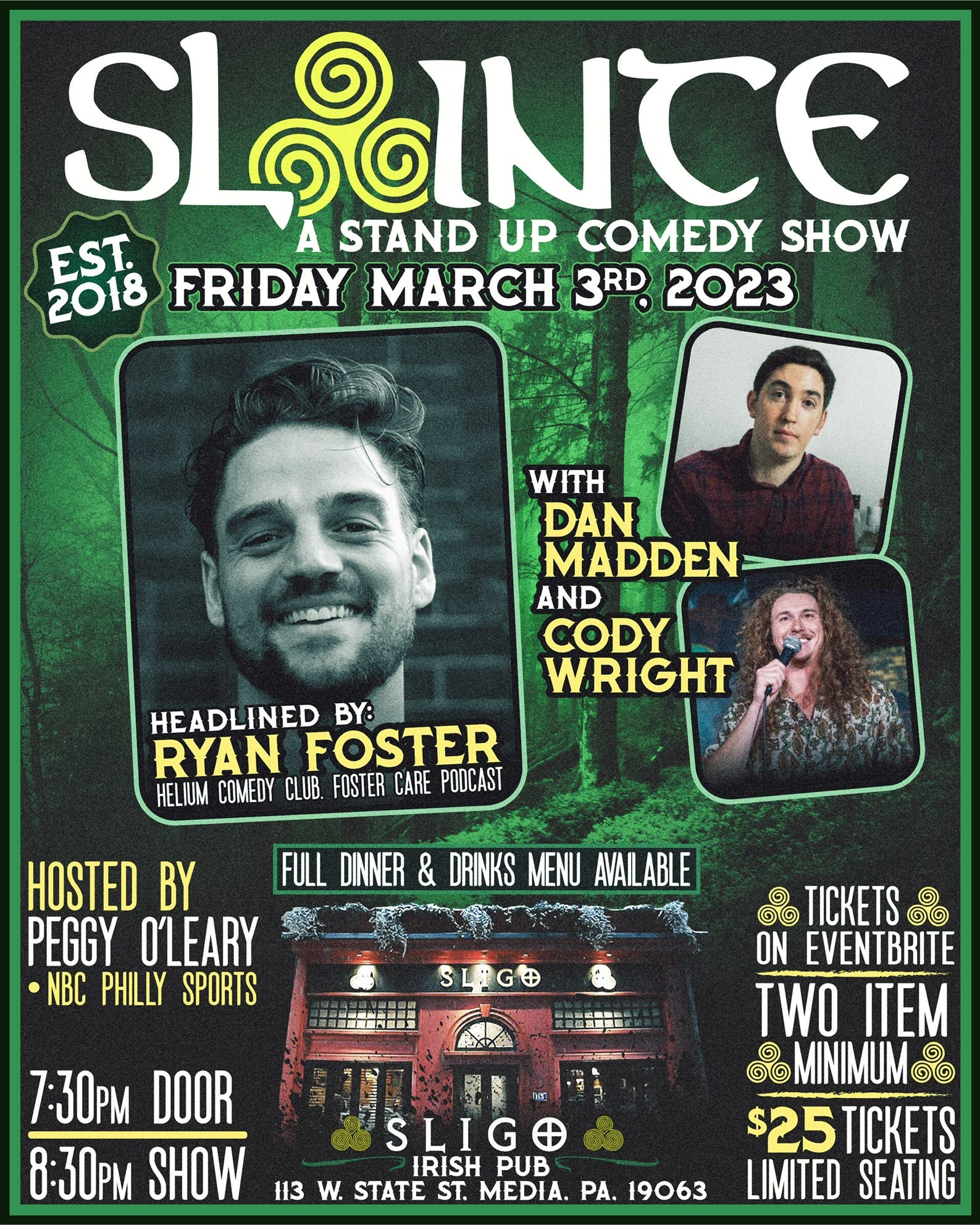 Mar 3 | Slainte: a Stand Up Comedy | Media, PA Patch