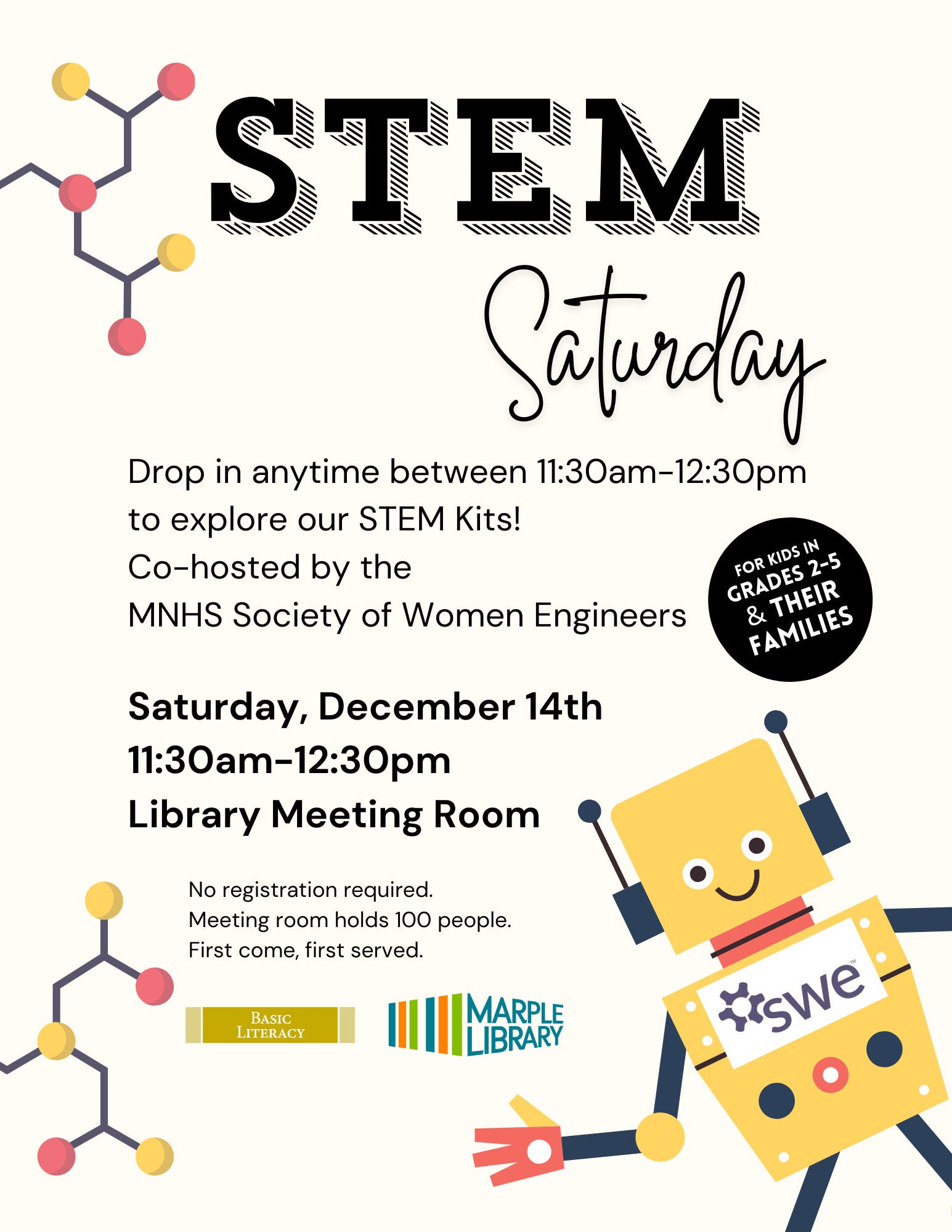 Dec 14 | Marple Library's STEM Saturday | Marple Newtown, PA Patch