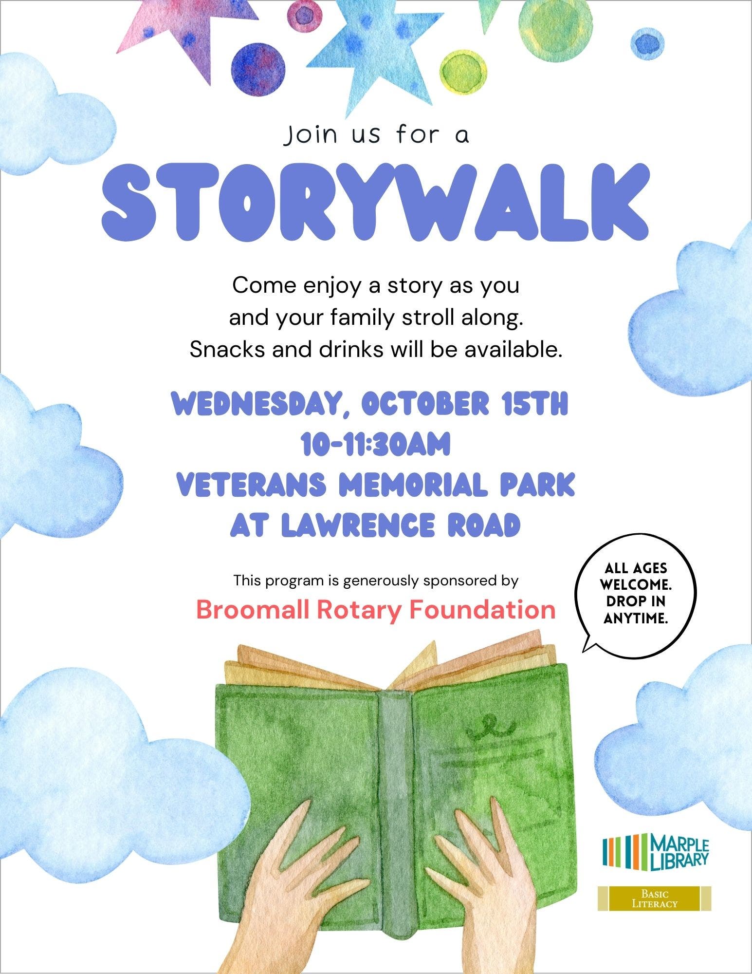 Oct 15 | Marple Library's StoryWalk | Marple Newtown, PA Patch