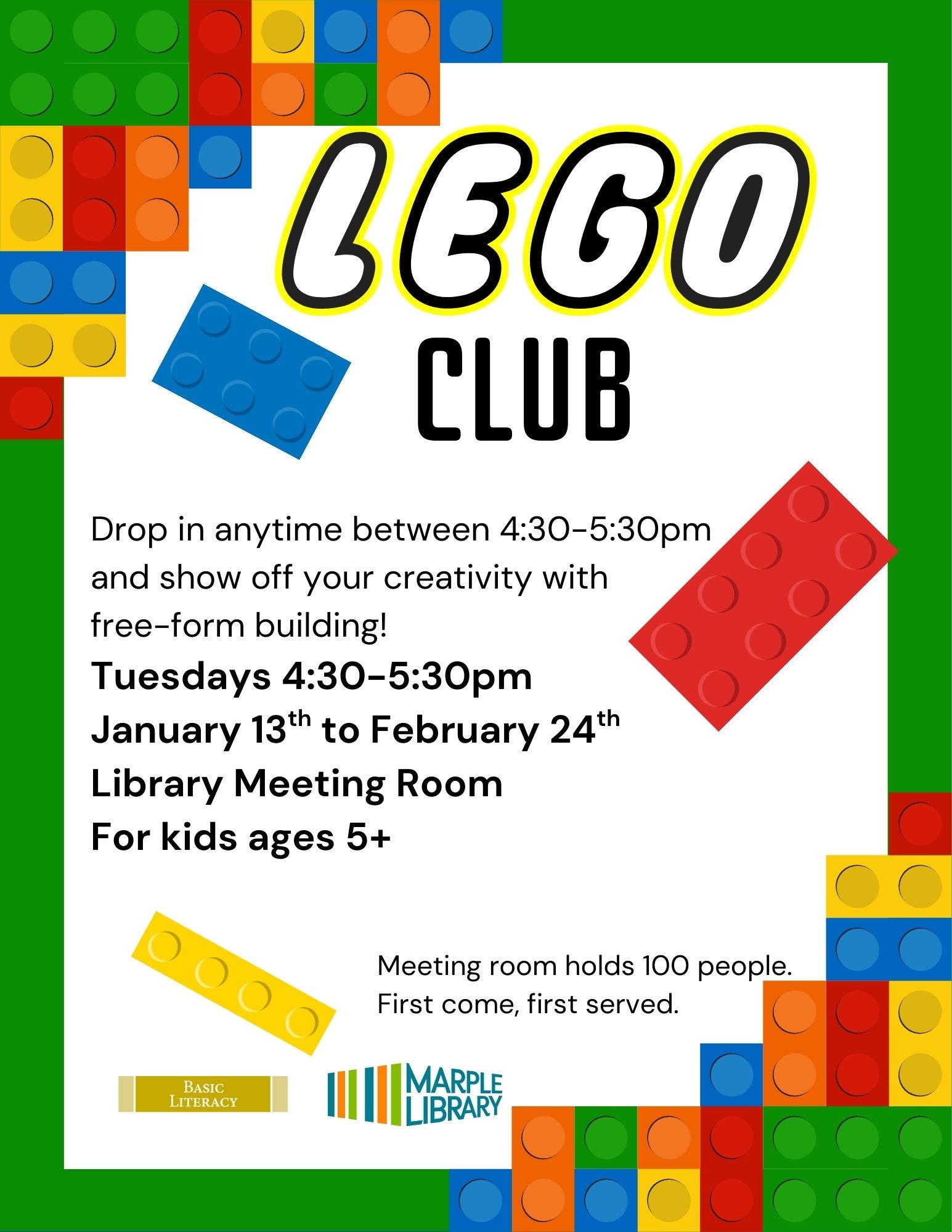 Feb 17 | Marple Library's Lego Club | Marple Newtown, PA Patch