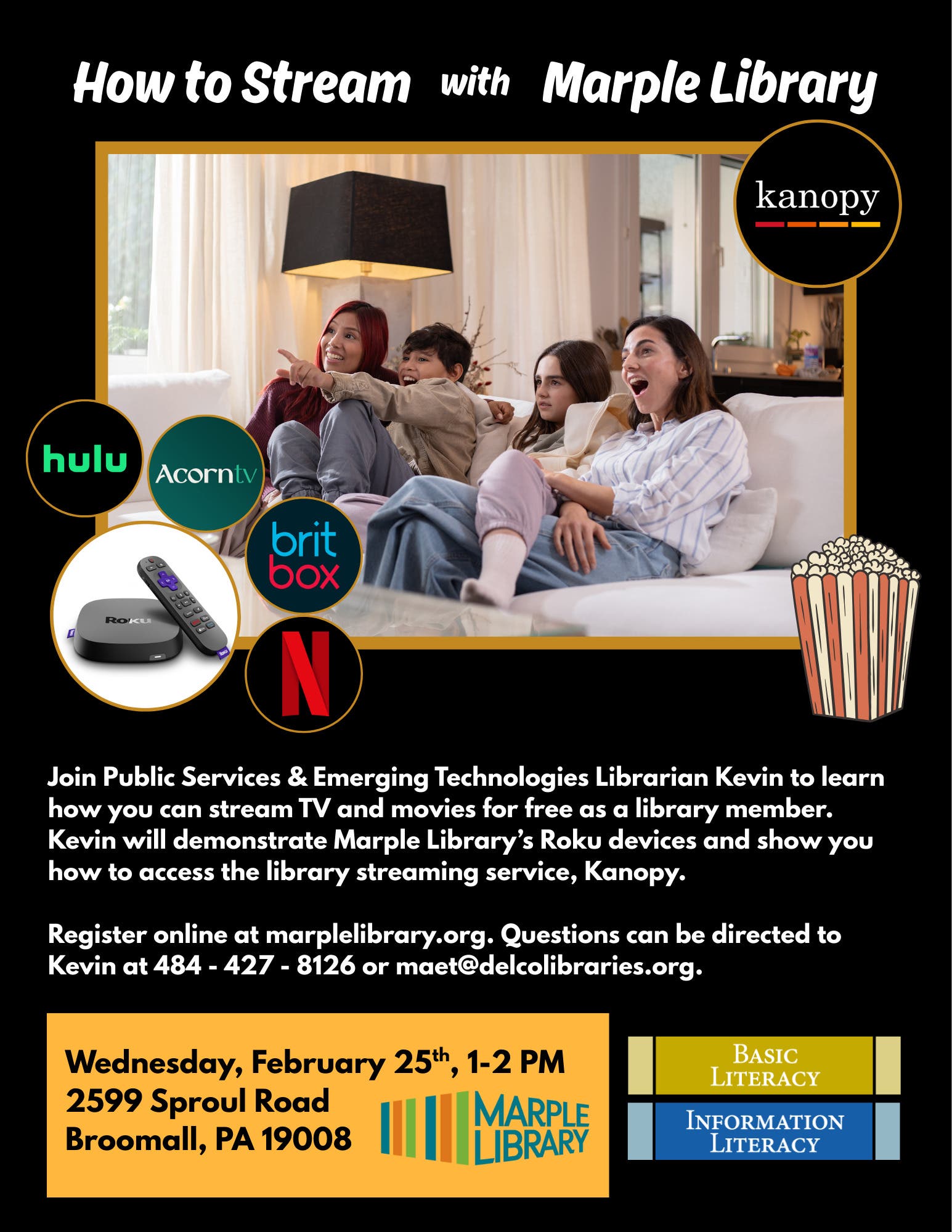 Feb 25 | How to Stream with Marple Library | Marple Newtown, PA Patch