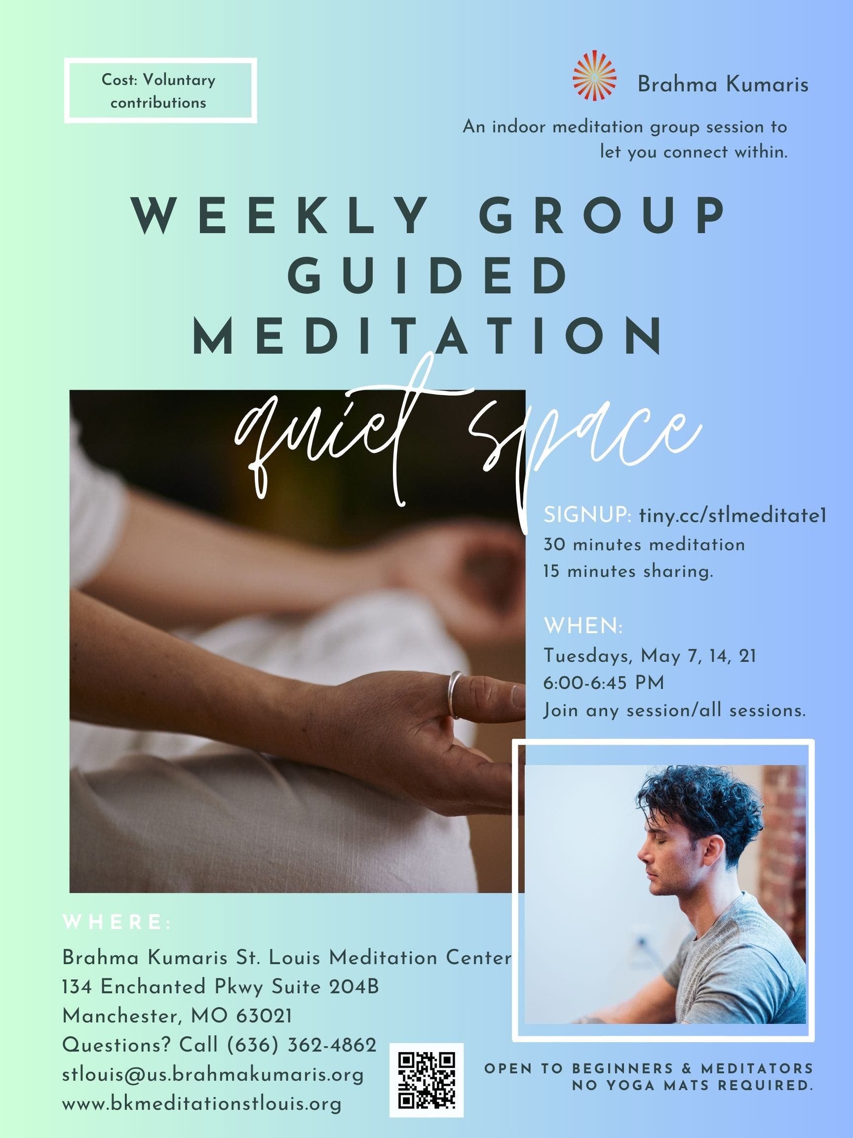 May 14 | Weekly Group Guided Meditation | Ballwin, MO Patch