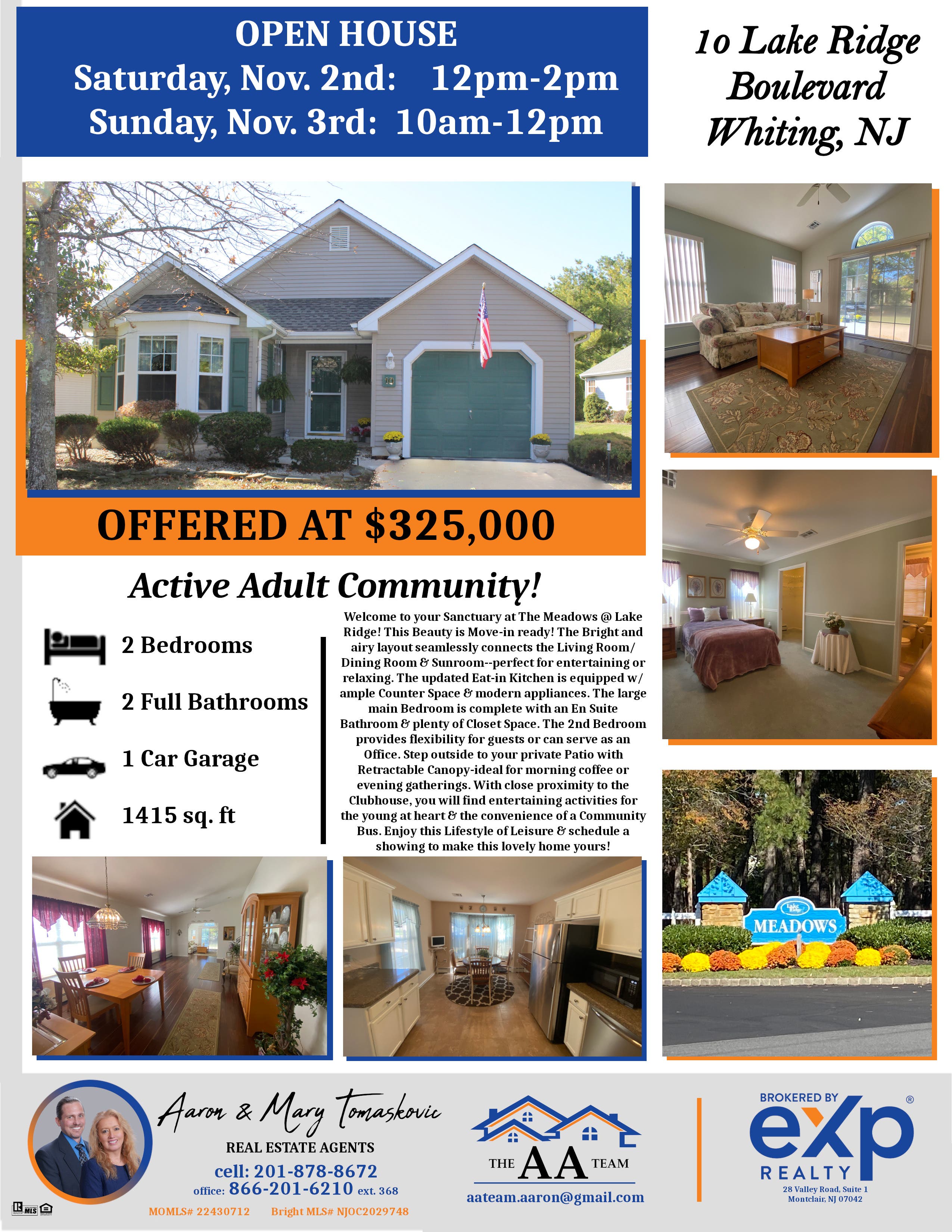 Active Adult Community - OPEN HOUSE - Brick, NJ Patch
