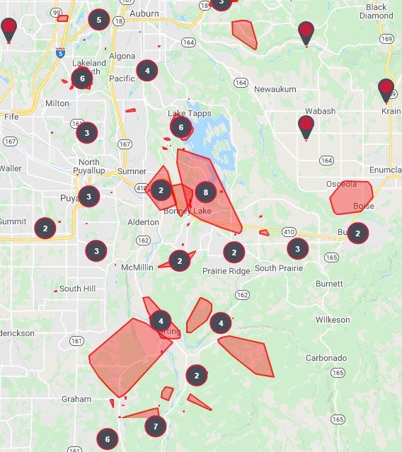 Power Outages In Bonney Lake