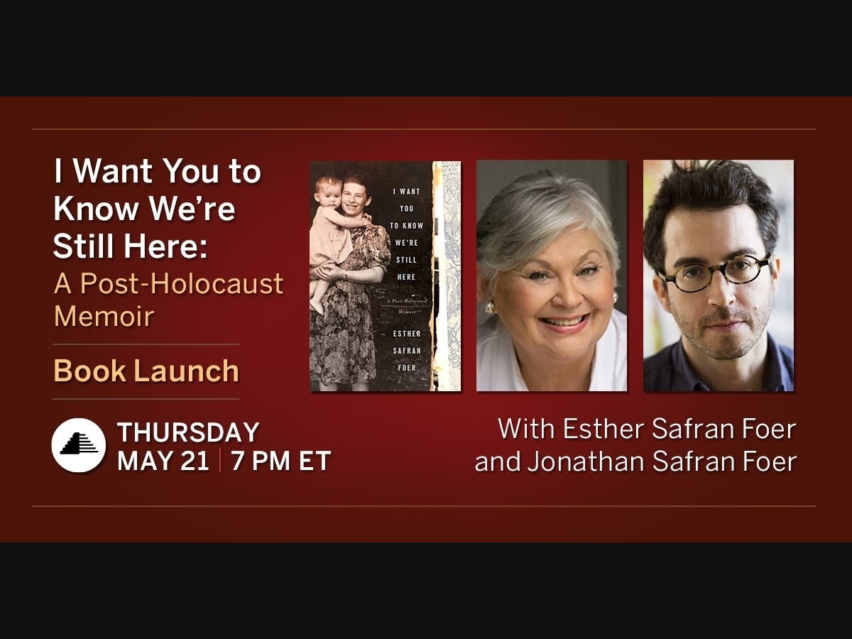 "I Want You To Know We're Still Here: A Post-Holocaust Memoir" | New ...