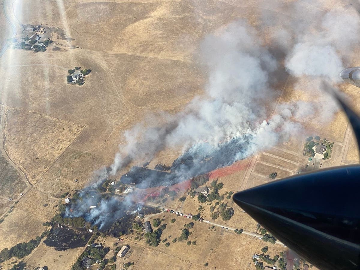 Livermore Wildfire That Threatened Structures Contained | Livermore, CA ...