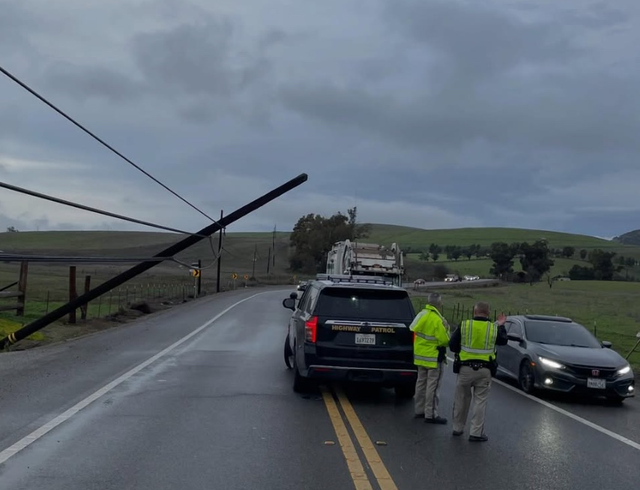 Fallen Telephone Poles Disrupt Traffic Near I-580 | Livermore, CA Patch
