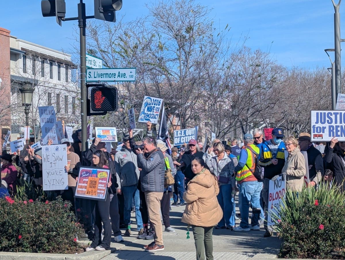 Hundreds Rally In Livermore Against Trump, ICE | Livermore, CA Patch