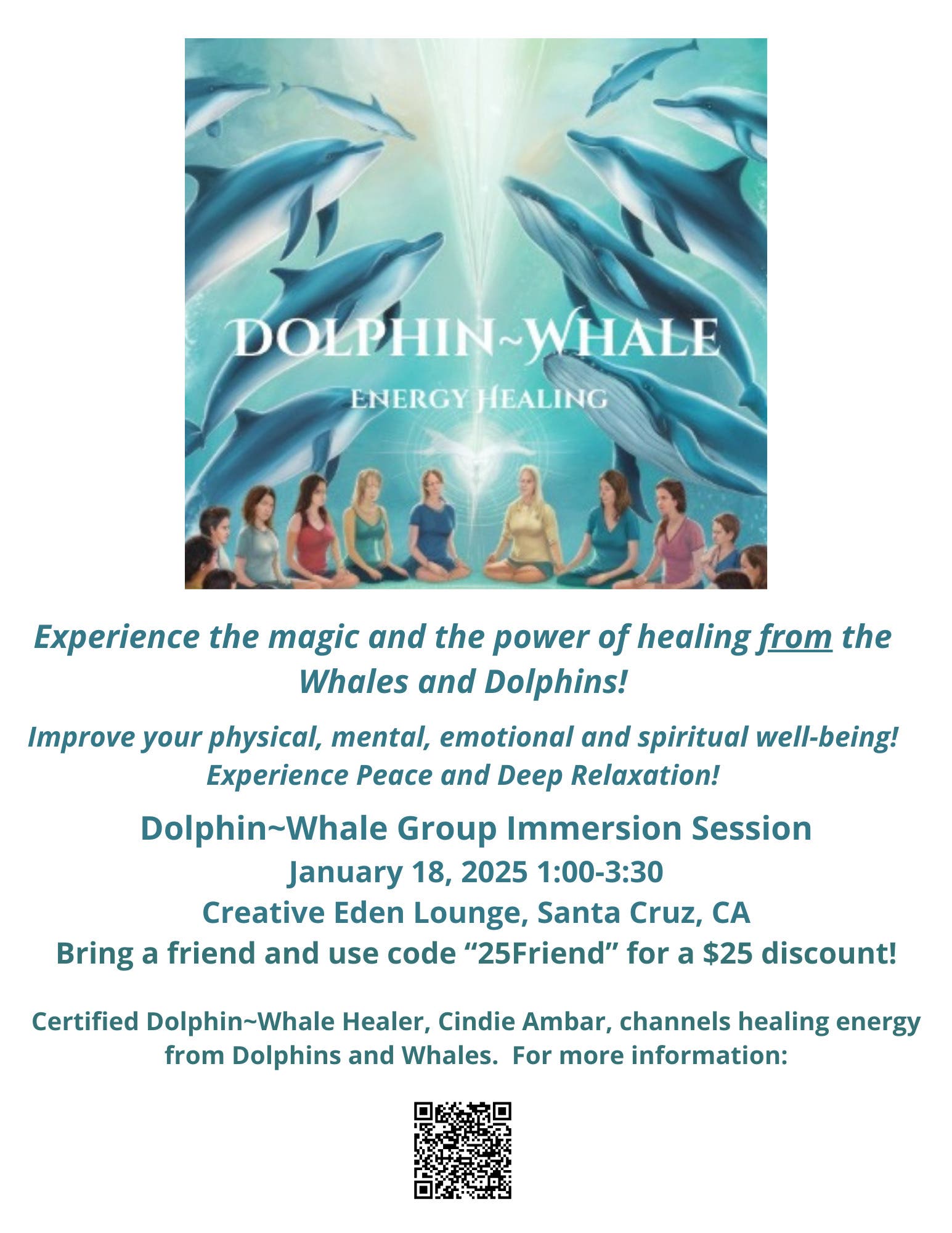 Jan 18 | Dolphin~Whale Healing Immersion Circle! | Santa Cruz, CA Patch