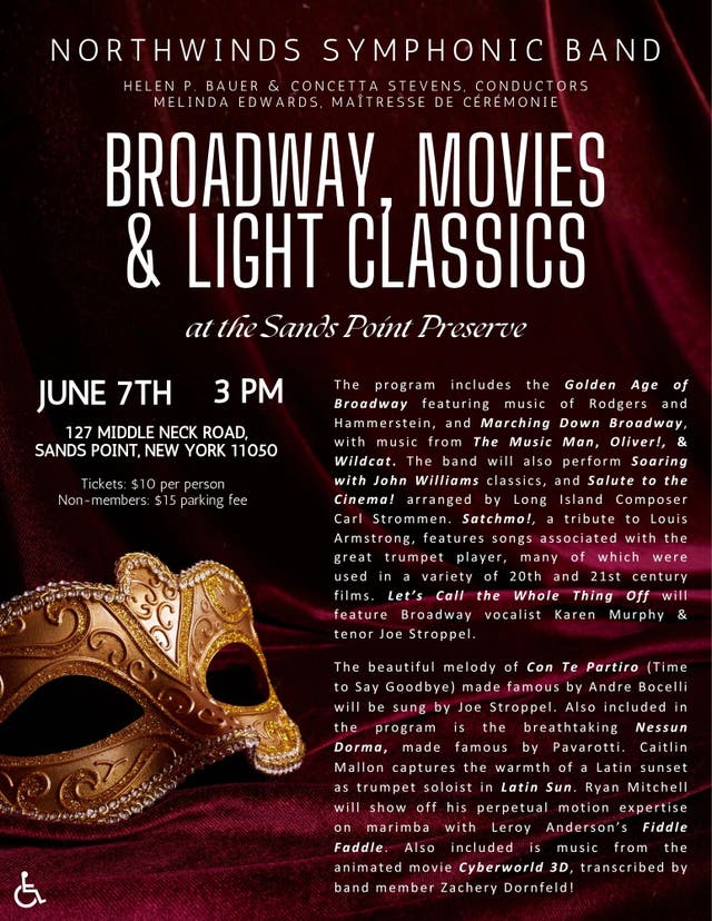 Jun 7 | Broadway, movies and Light Classics | Glen Cove, NY Patch