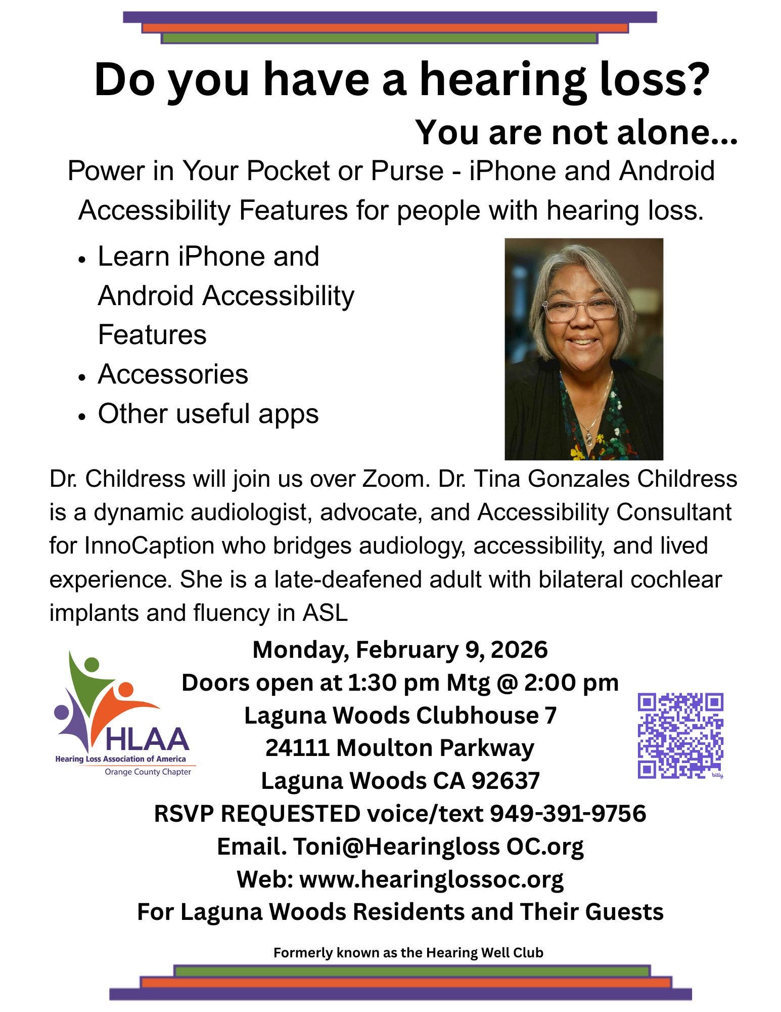 Feb 9 | Do you have a hearing loss? you are not alone | Laguna Woods ...