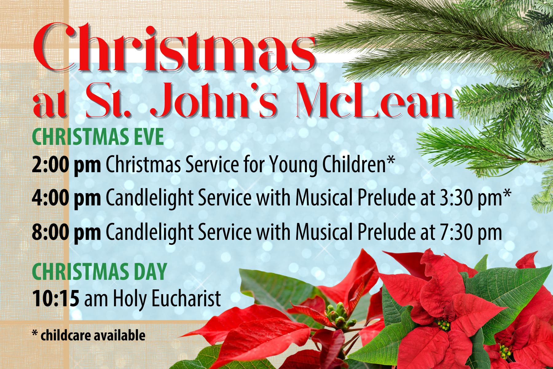 Dec 24 | Come Celebrate Christmas With Us | McLean, VA Patch