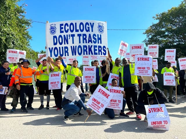 Recycle Worker Strike Protests Working Conditions, Pay In Anne Arundel ...